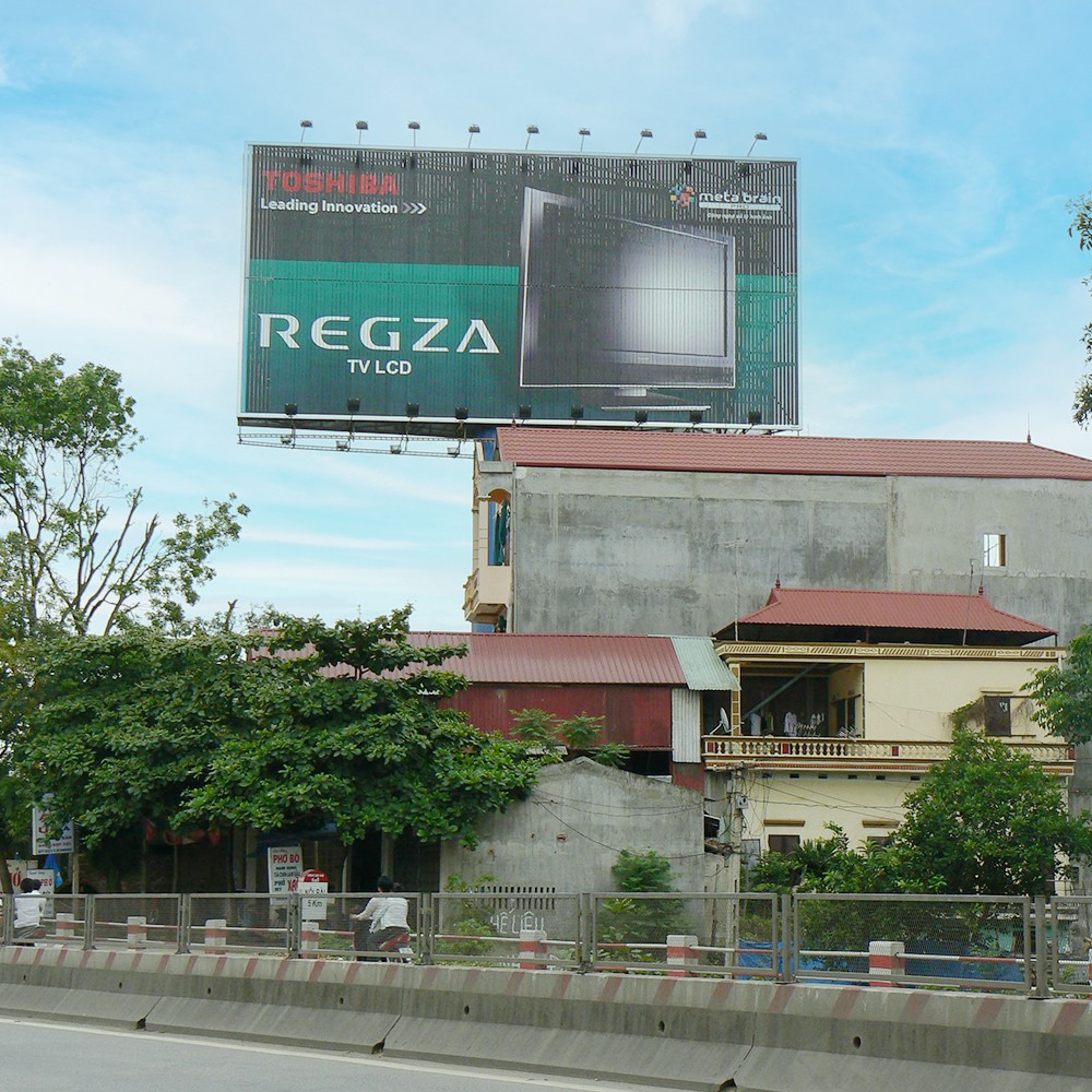 Roof Top Curved Rotating Prisma Advertising Outdoor Rotating Trivision Billboard-Trivision ...