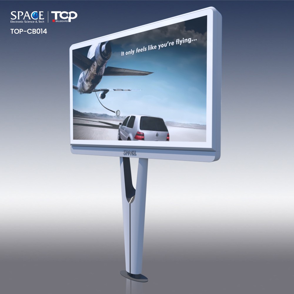 Aluminum Outdoor Advertising Pole Billboard LED Light Box Sign Box ...