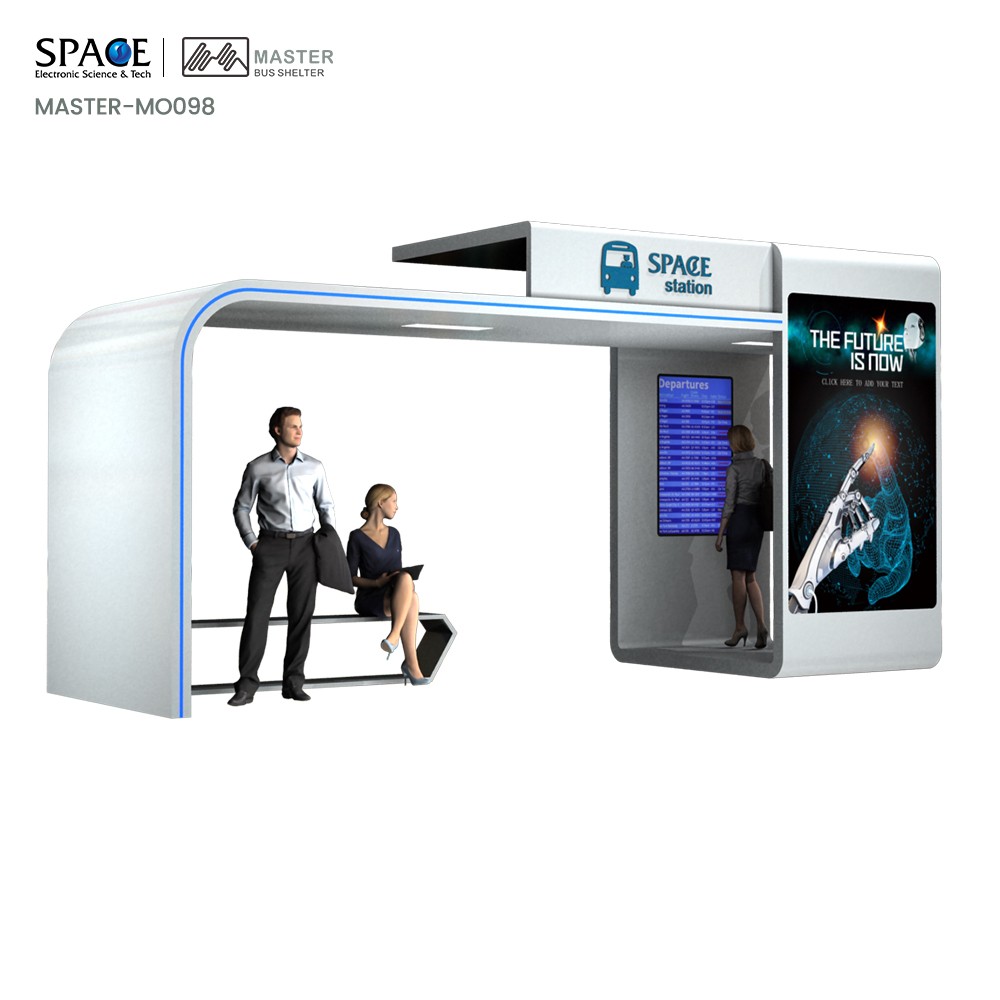 Outdoor Street Public Advertising Equipment Creative Bus Stop Bus ...