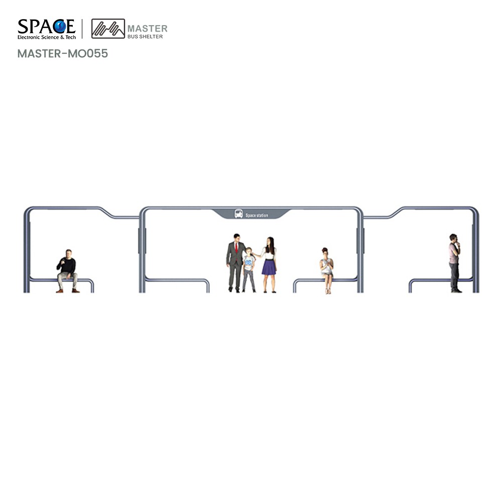 Rotating School Bus Stop Advertising Boards Bus Shelter-Open Type-bus ...