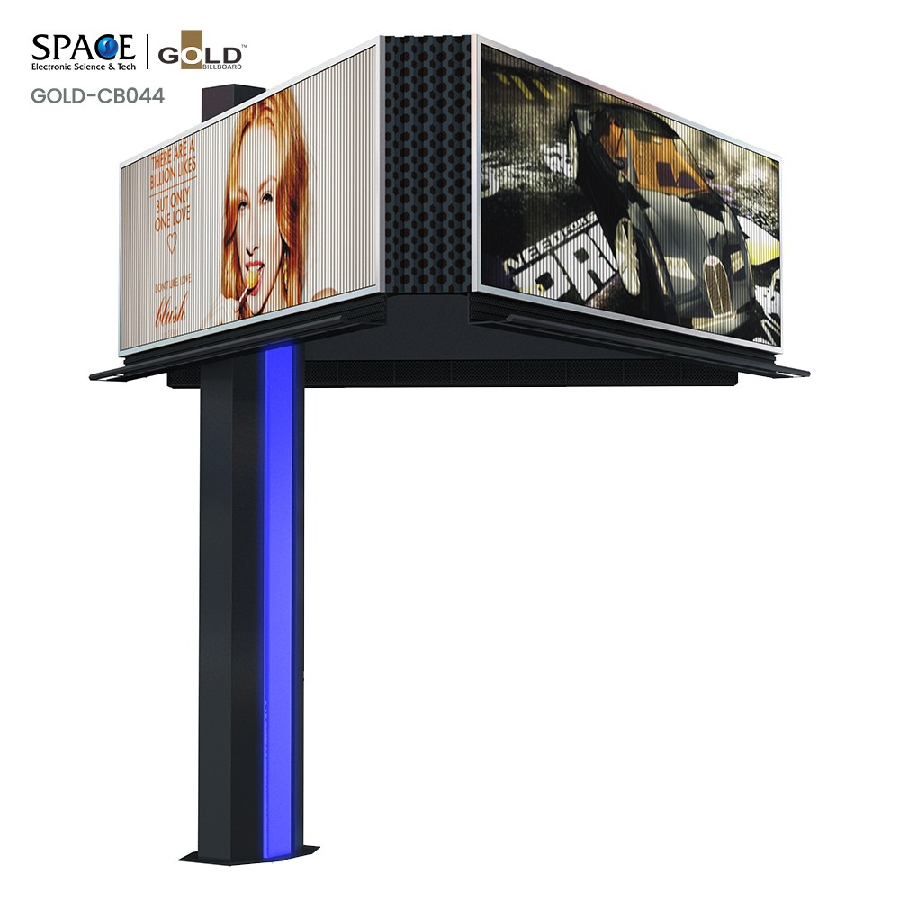 Human Billboard Solar Powered Signage Street Pole Advertising Billboard ...