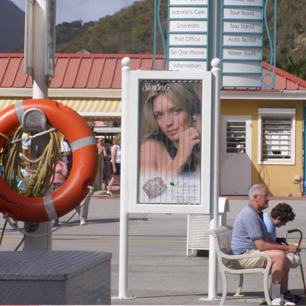 Outdoor Waterproof Highway Advertising Rotating Trivision Billboard ...