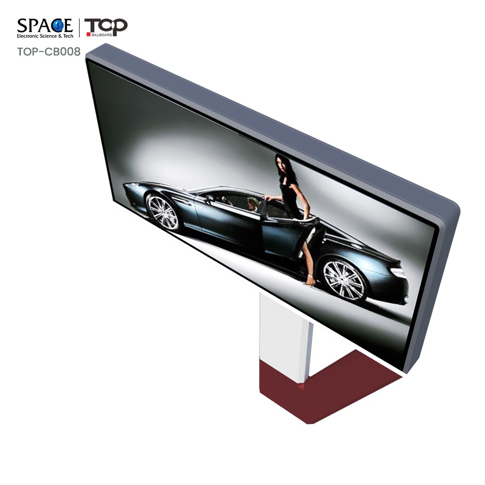 Outdoor Standing Horizontal LED Poster Rotating Light Box-Small Pole ...